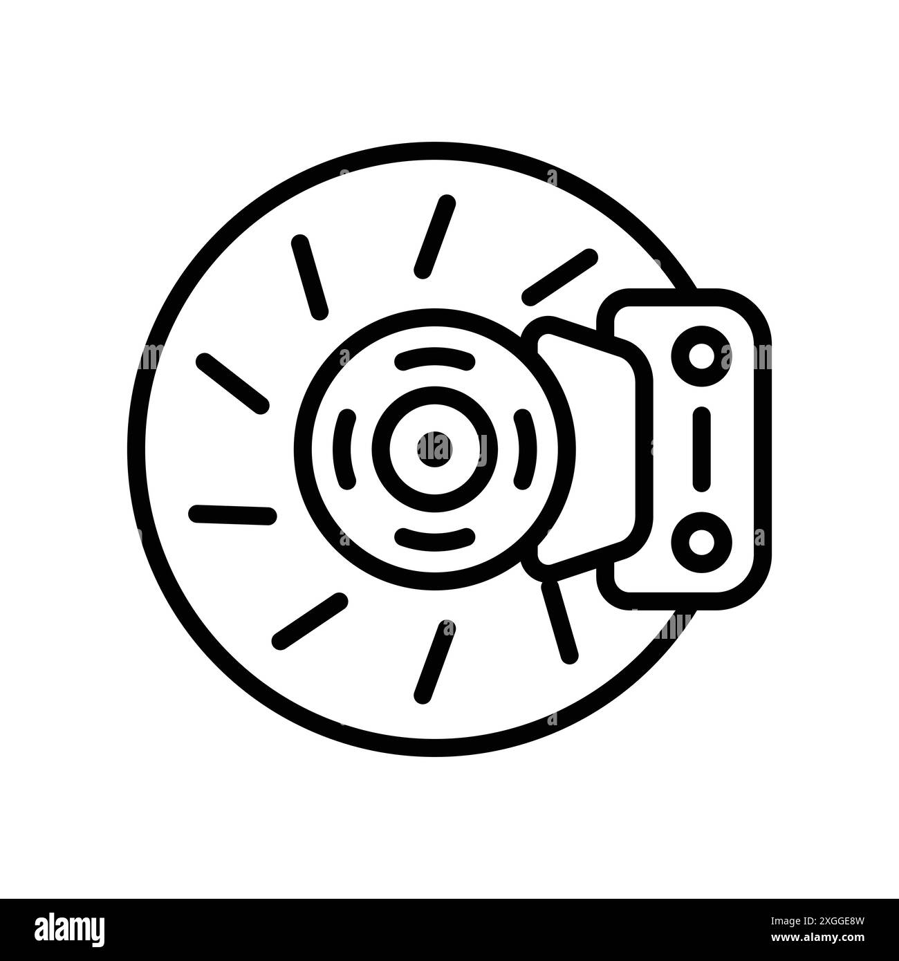 brake icon vector design template in white background Stock Vector ...