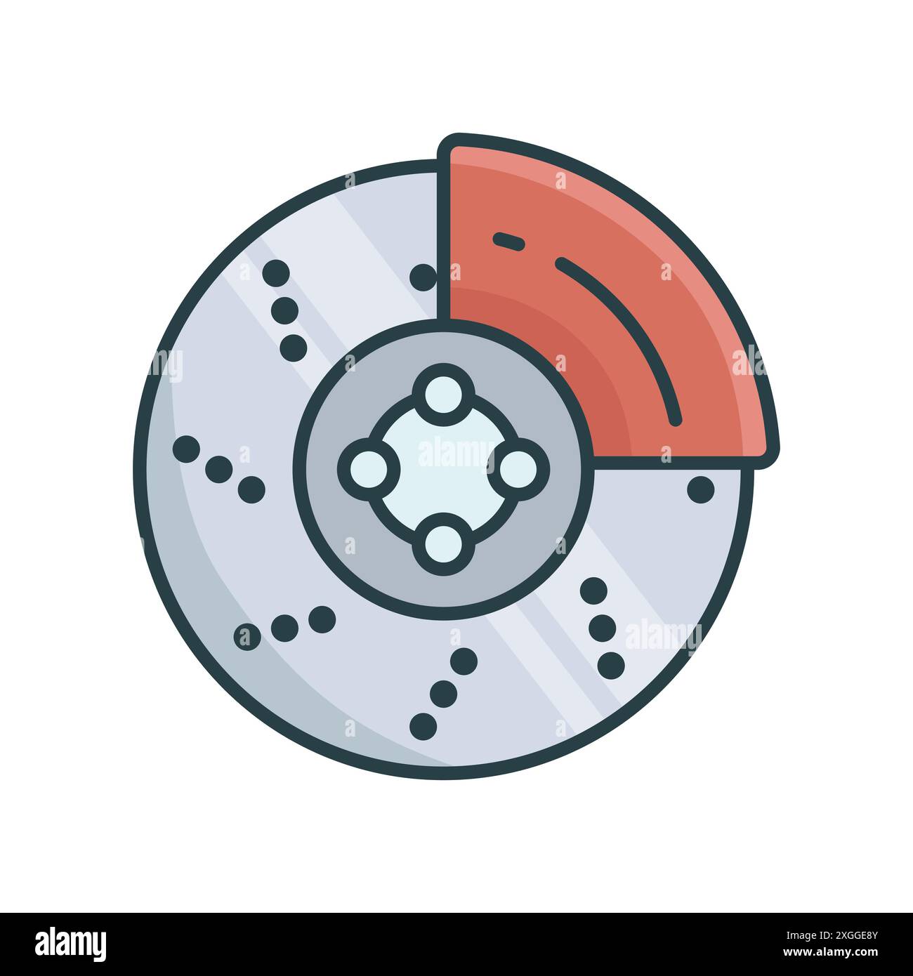 brake icon vector design template in white background Stock Vector ...