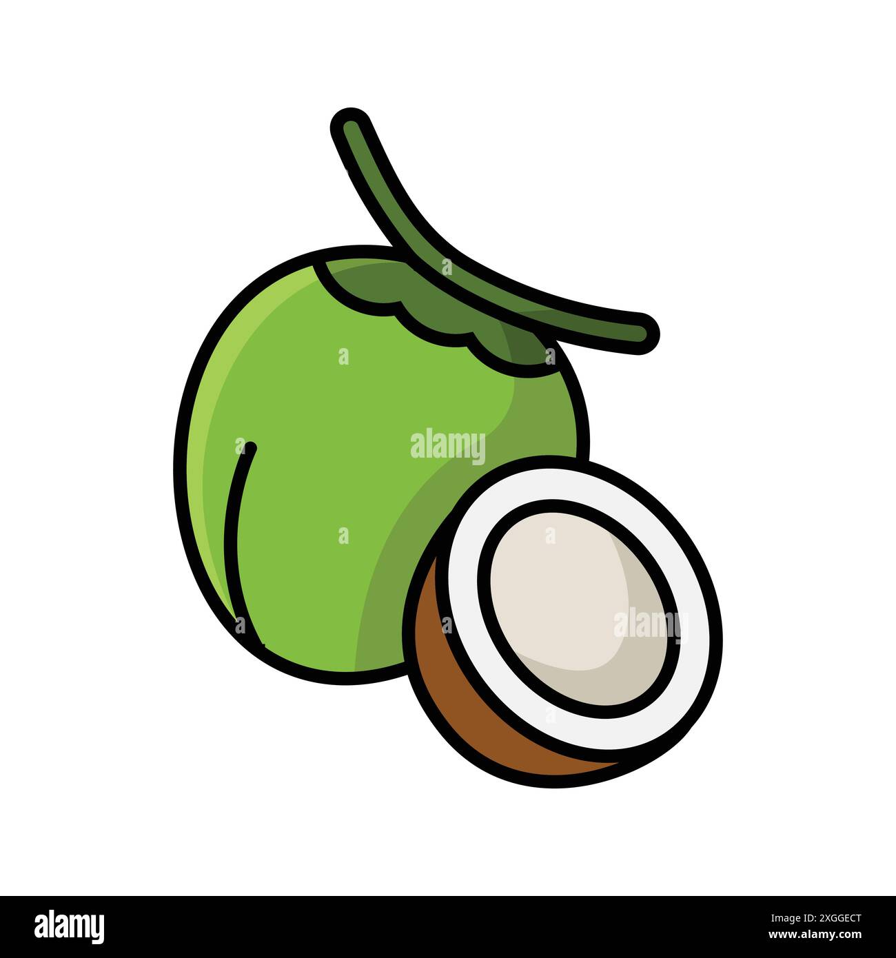 Coconut milk logo simple hi-res stock photography and images - Alamy