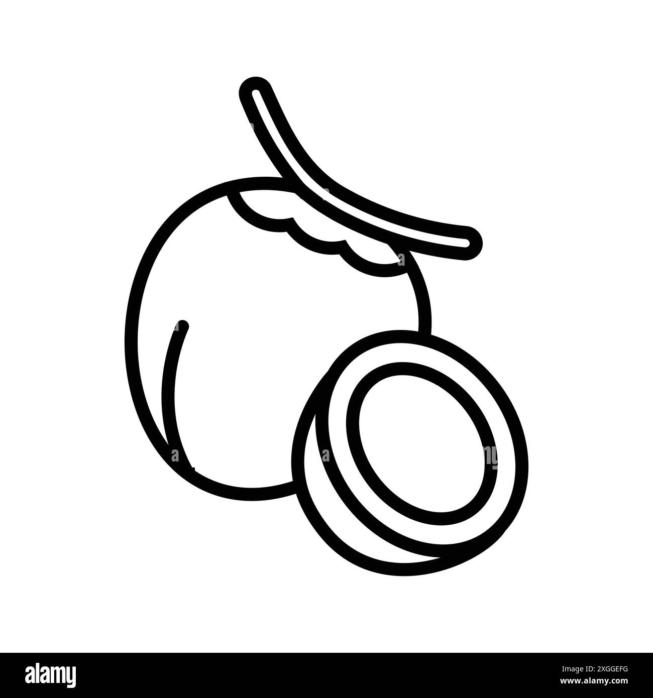 Coconut milk logo simple hi-res stock photography and images - Alamy