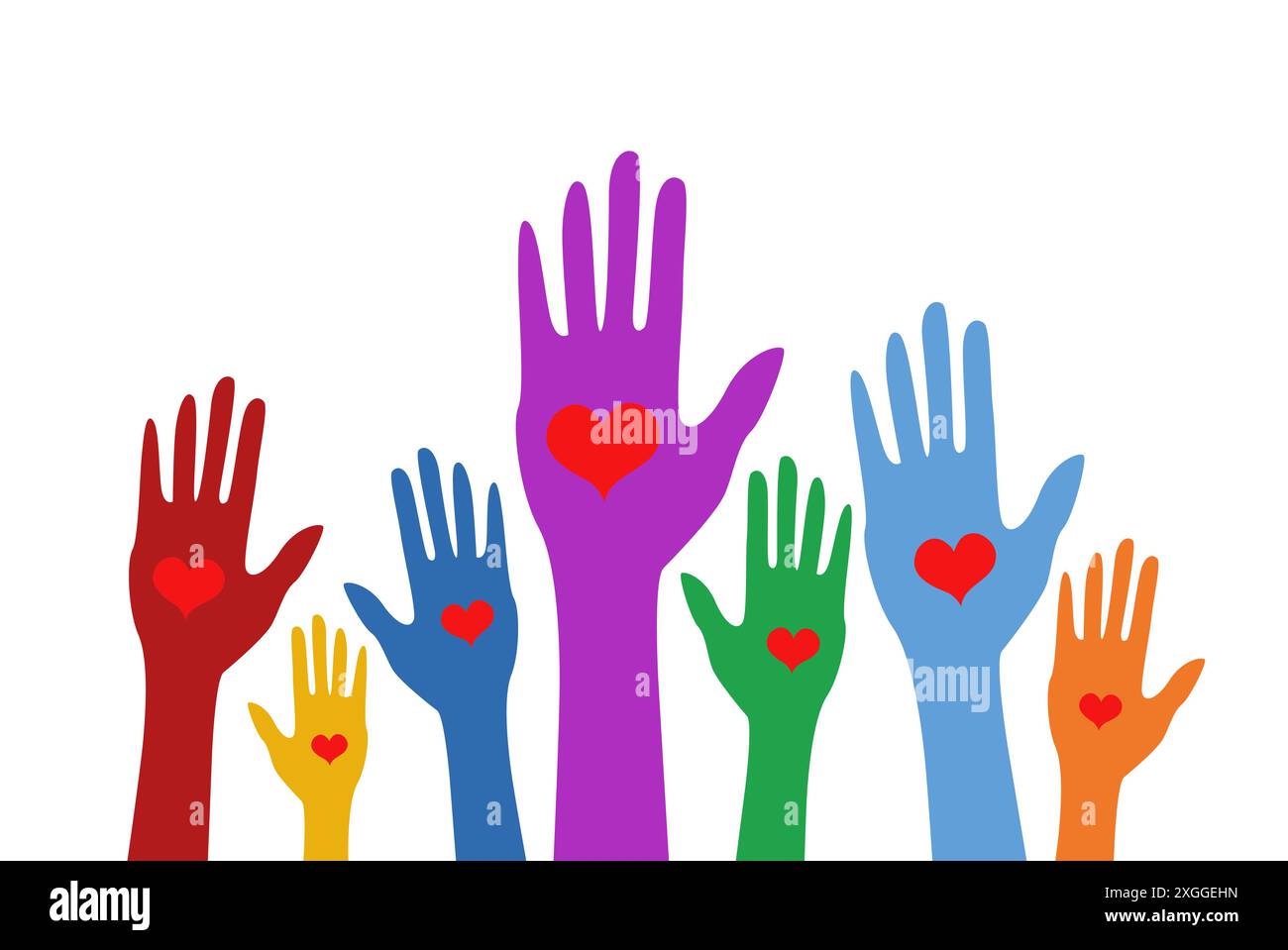 hands vector illustration on white background Stock Vector Image & Art ...