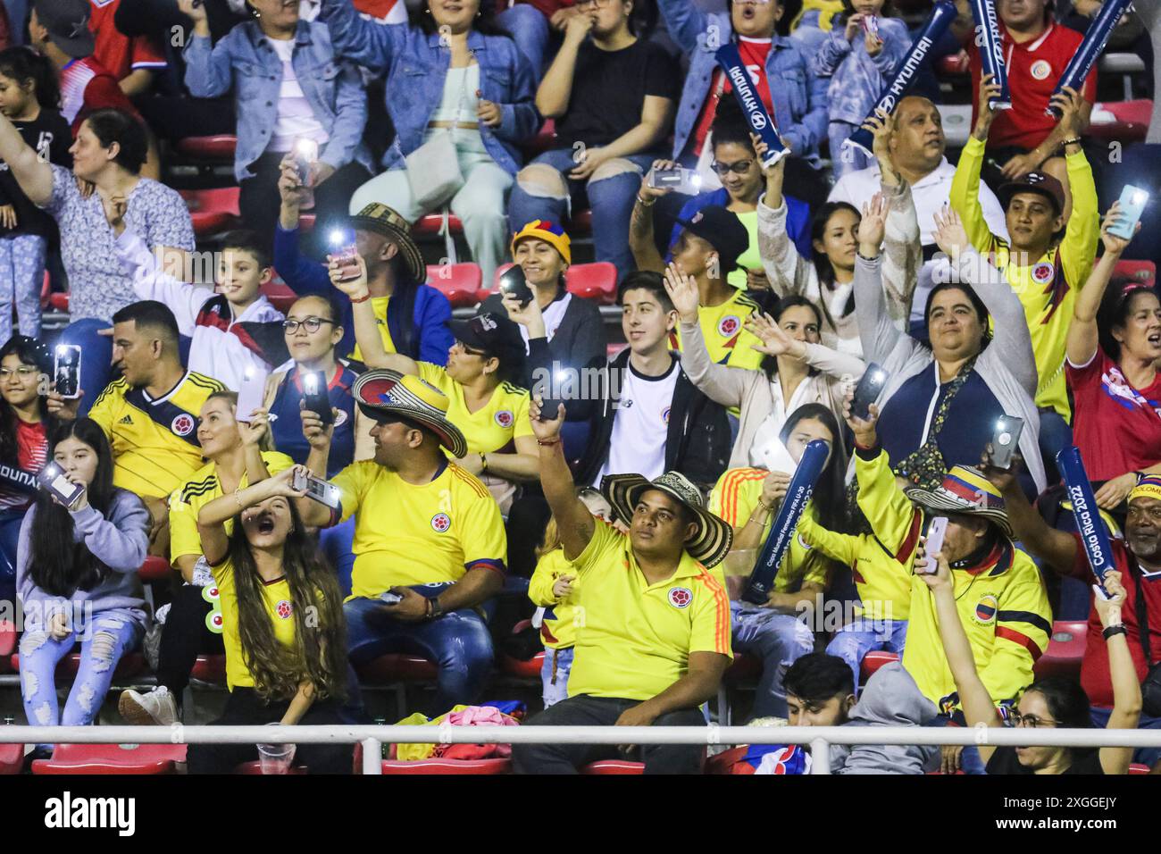 Colombia fans during the FIFA U-20 Women's World Cup Costa Rica match ...