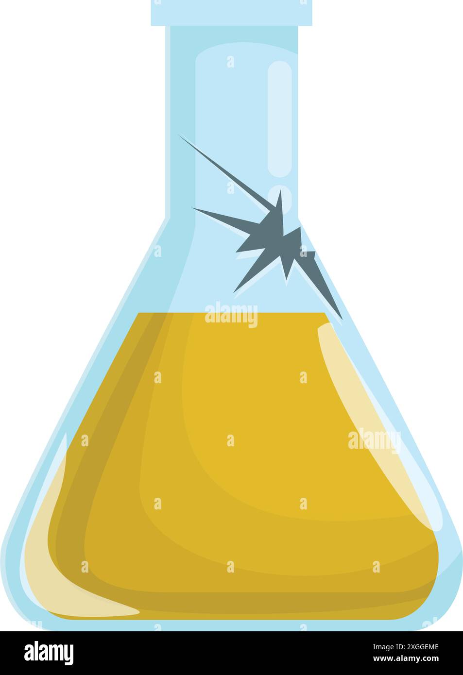 Lab glass broken Stock Vector Images - Alamy