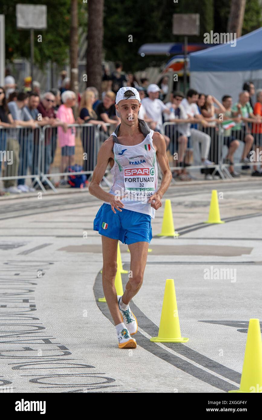 Francesco Fortunato (Italy), men's 20Km walk race bronze medal at ...