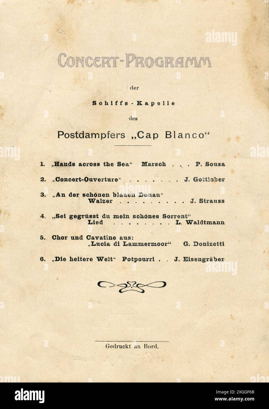 gastronomy, menus, formal dinner and ball on board of the passenger ...