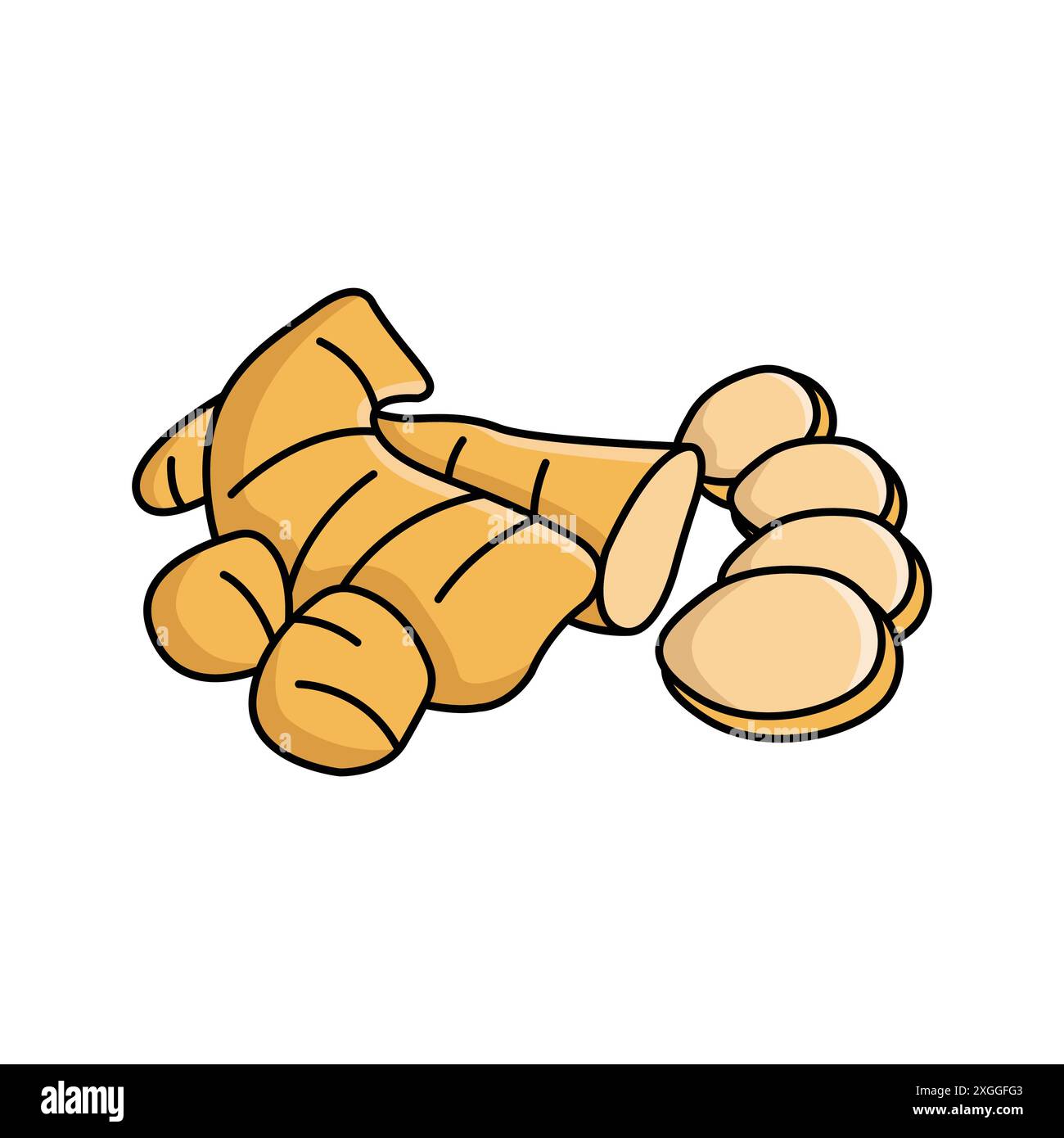 ginger icon vector design template in white background Stock Vector ...