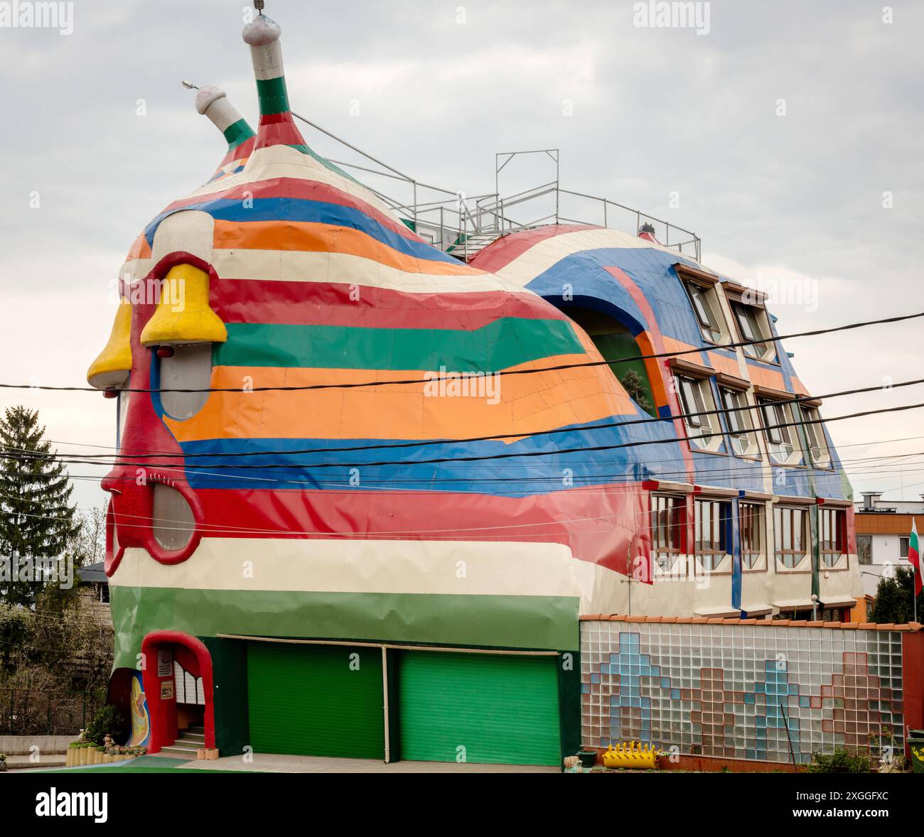 Sofia Bulgaria unusual residential building and quirky awkward snail ...