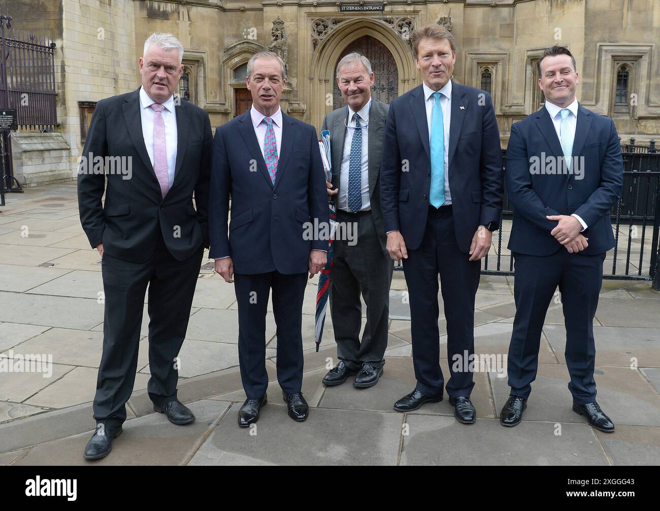 London, UK. 09th July, 2024. Westminster London 9th July 2024. Nigel ...