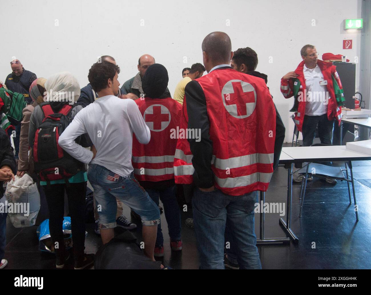 an emergency shelter or emergency sleeping place, refuge for people ...