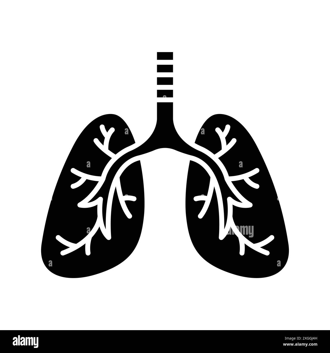 lungs icon vector design template in white background Stock Vector ...