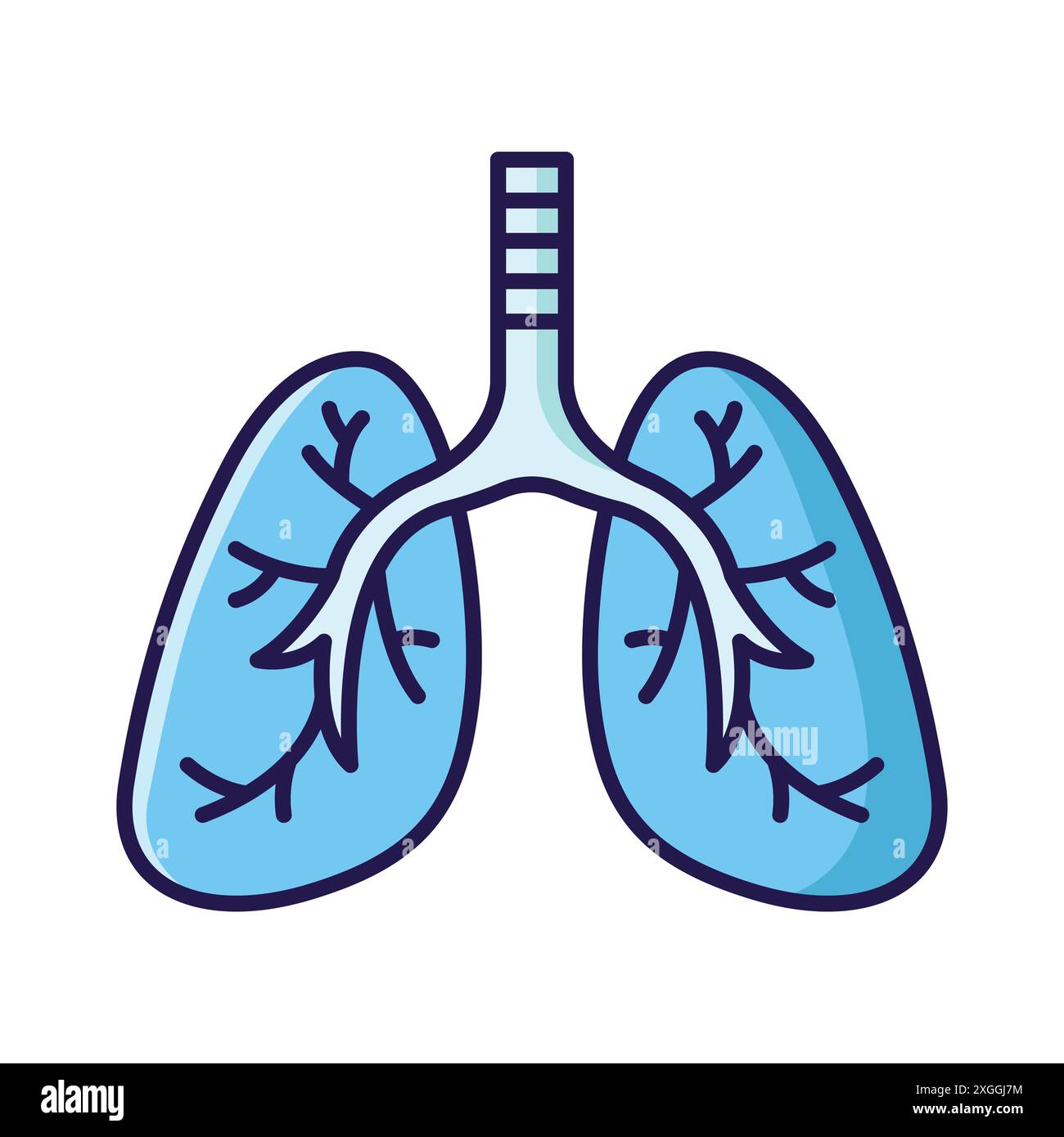 lungs icon vector design template in white background Stock Vector ...