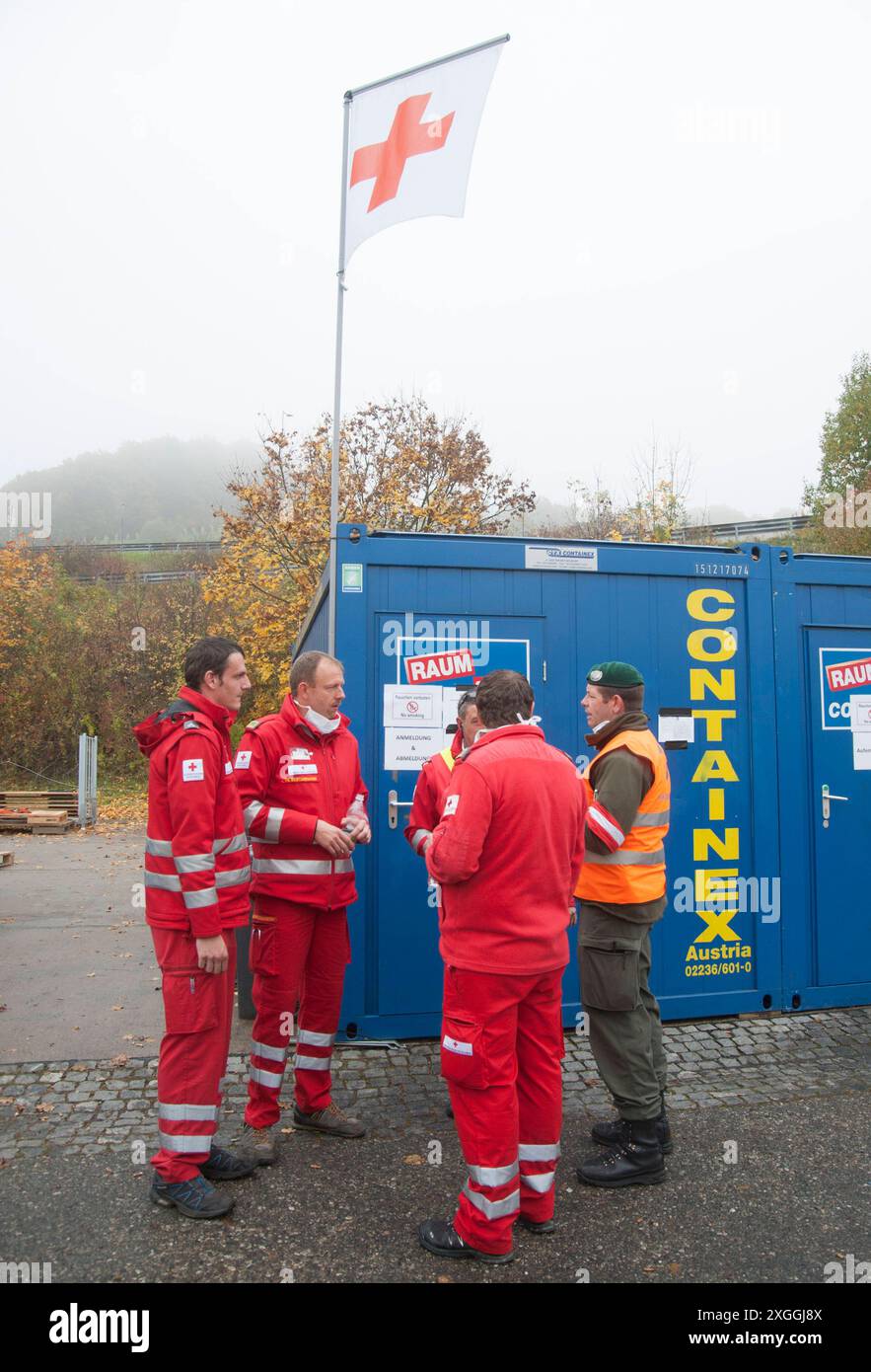 an emergency shelter or emergency sleeping place, refuge for people ...