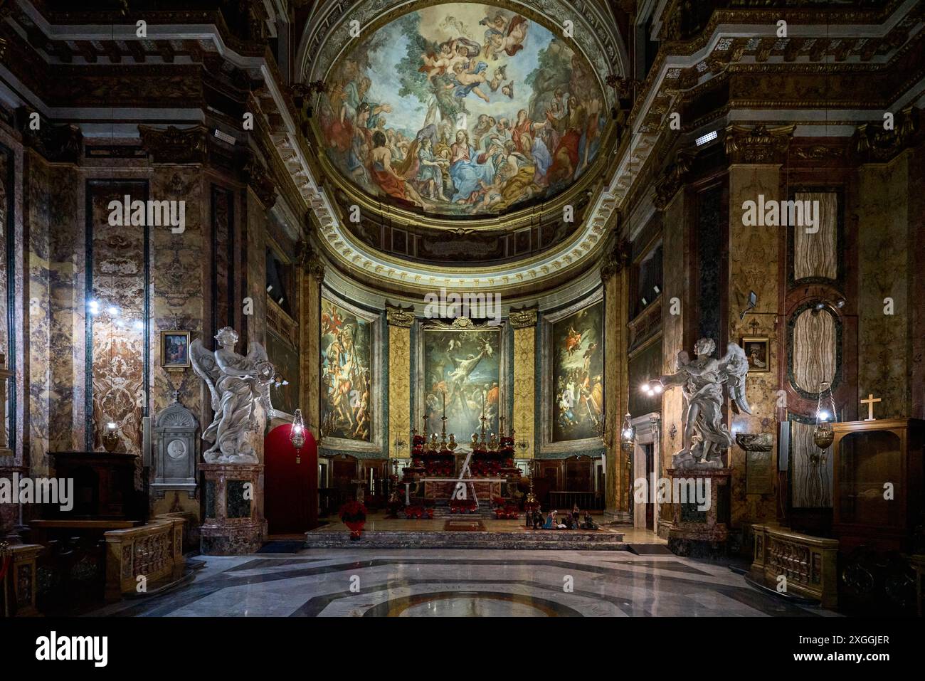 Basilica di Sant'Andrea delle Fratte, baroque styled church in Rome ...