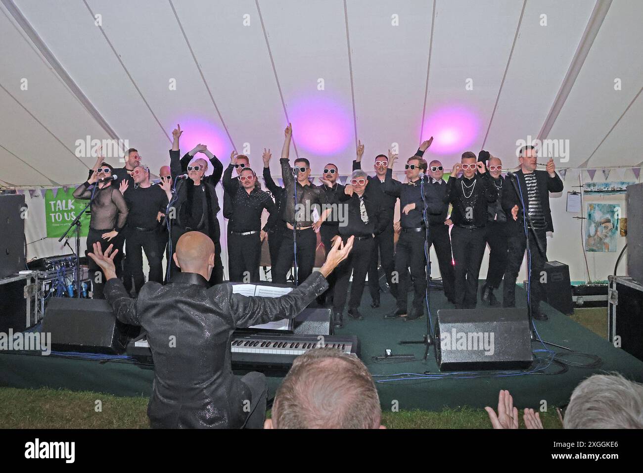 LONDON GAY MEN'S CHORUS at CHESIL ROCKS DORSET 2024 Stock Photo - Alamy