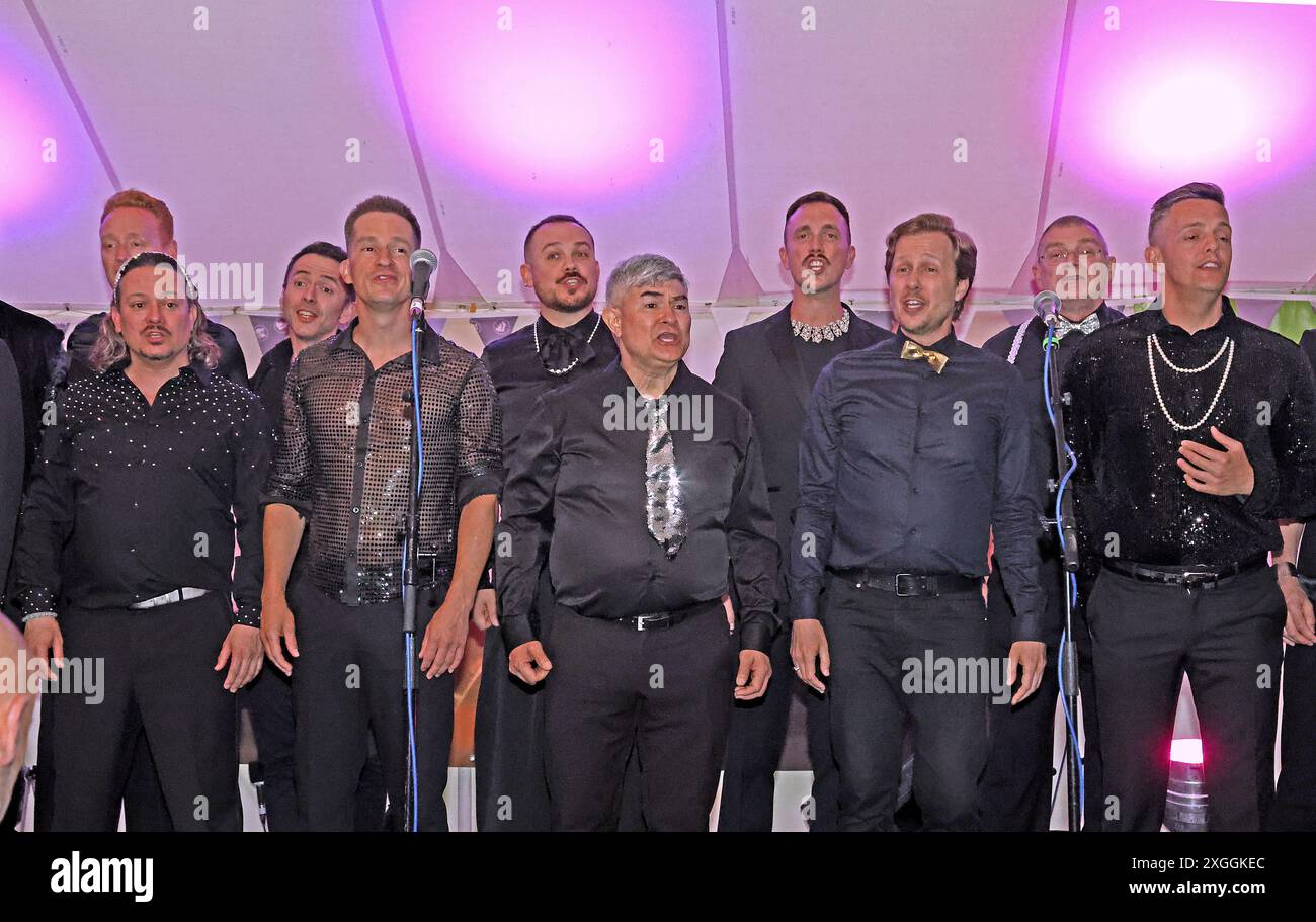 LONDON GAY MEN'S CHORUS at CHESIL ROCKS DORSET 2024 Stock Photo - Alamy