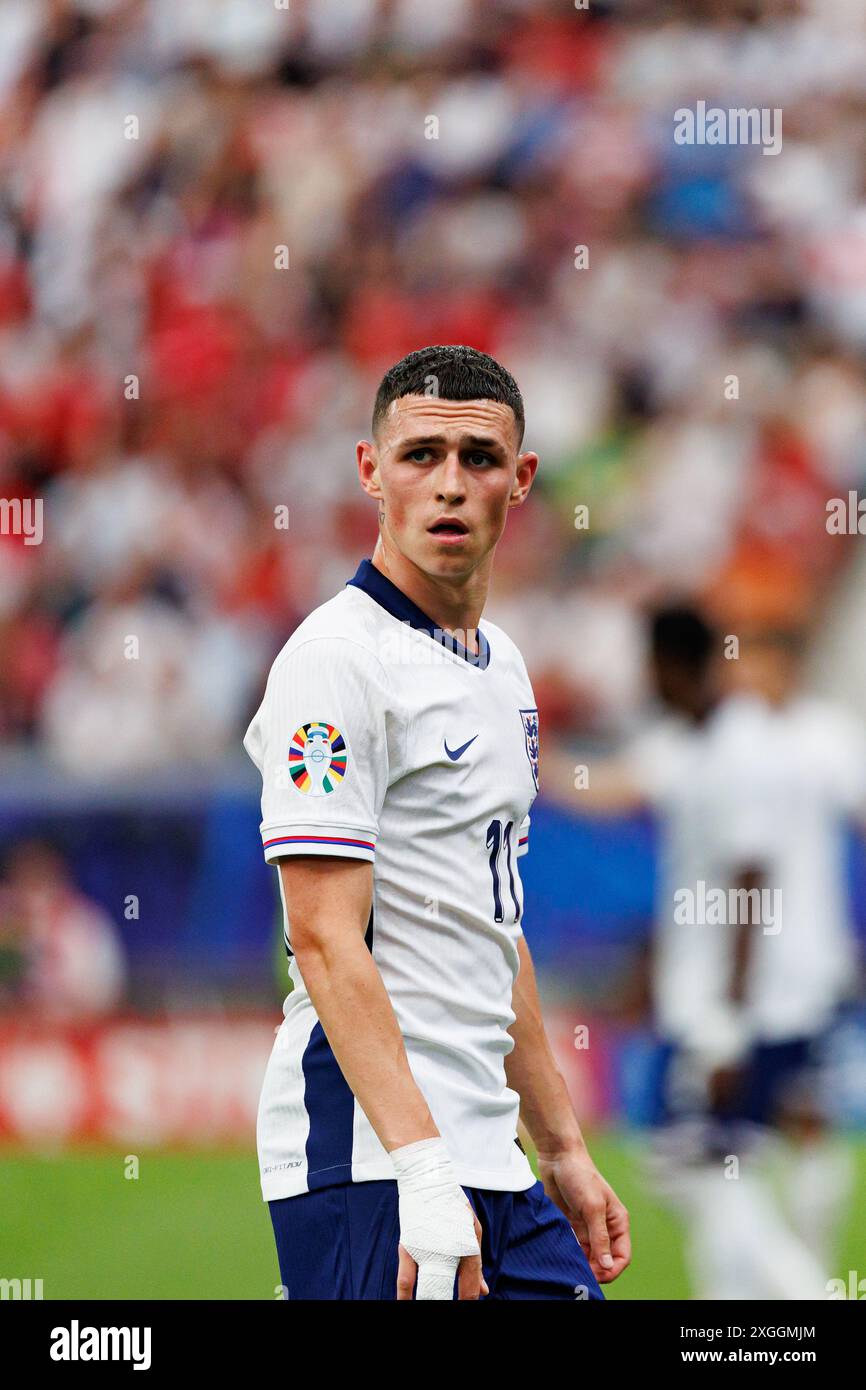 Phil Foden seen during UEFA Euro 2024 game between national teams of ...