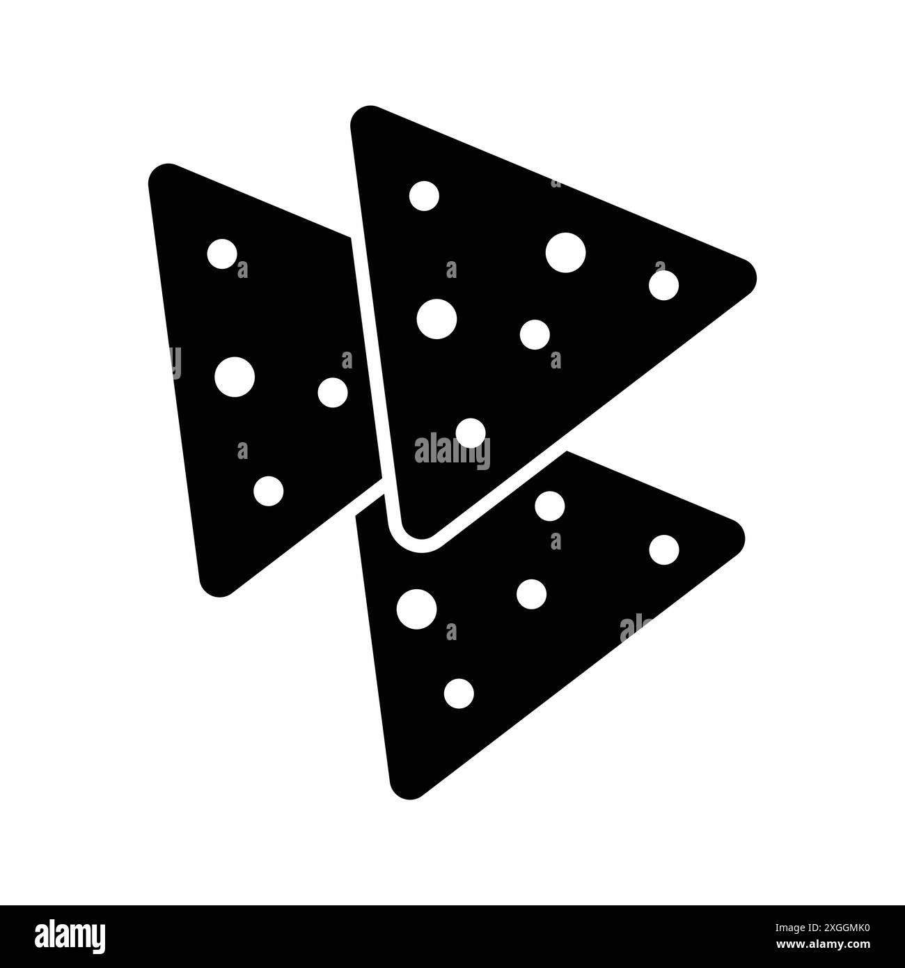 tortilla chips icon vector design template in white background Stock ...