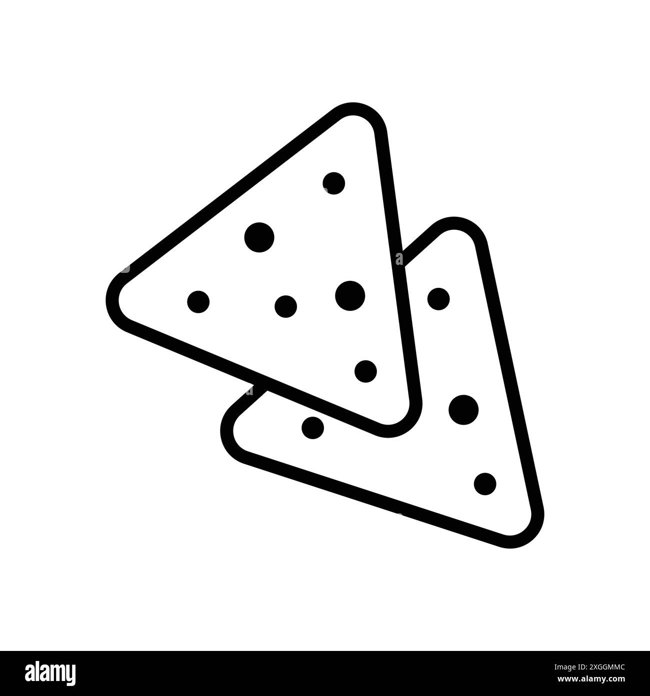 tortilla chips icon vector design template in white background Stock ...