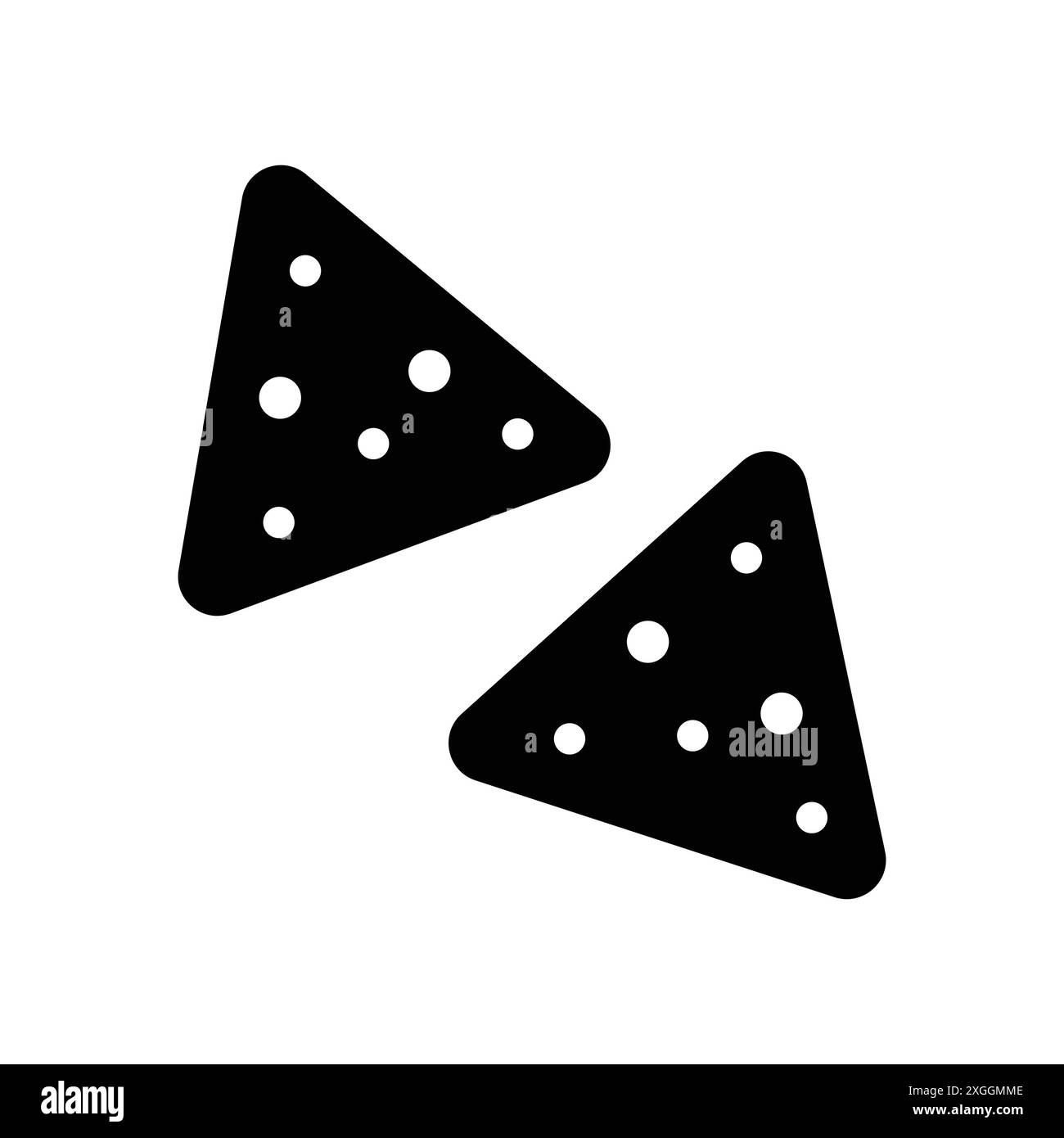 tortilla chips icon vector design template in white background Stock ...