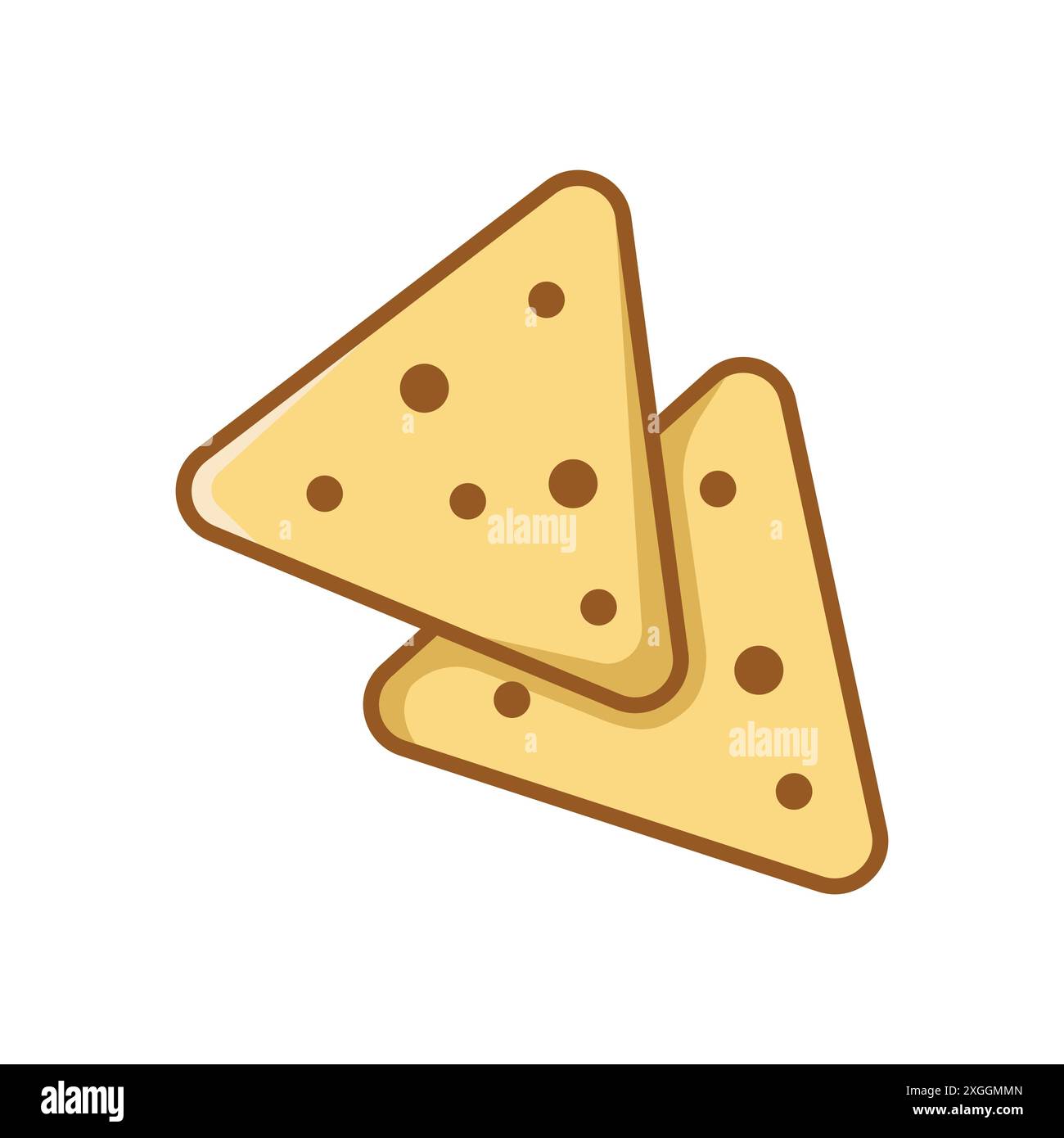 tortilla chips icon vector design template in white background Stock ...