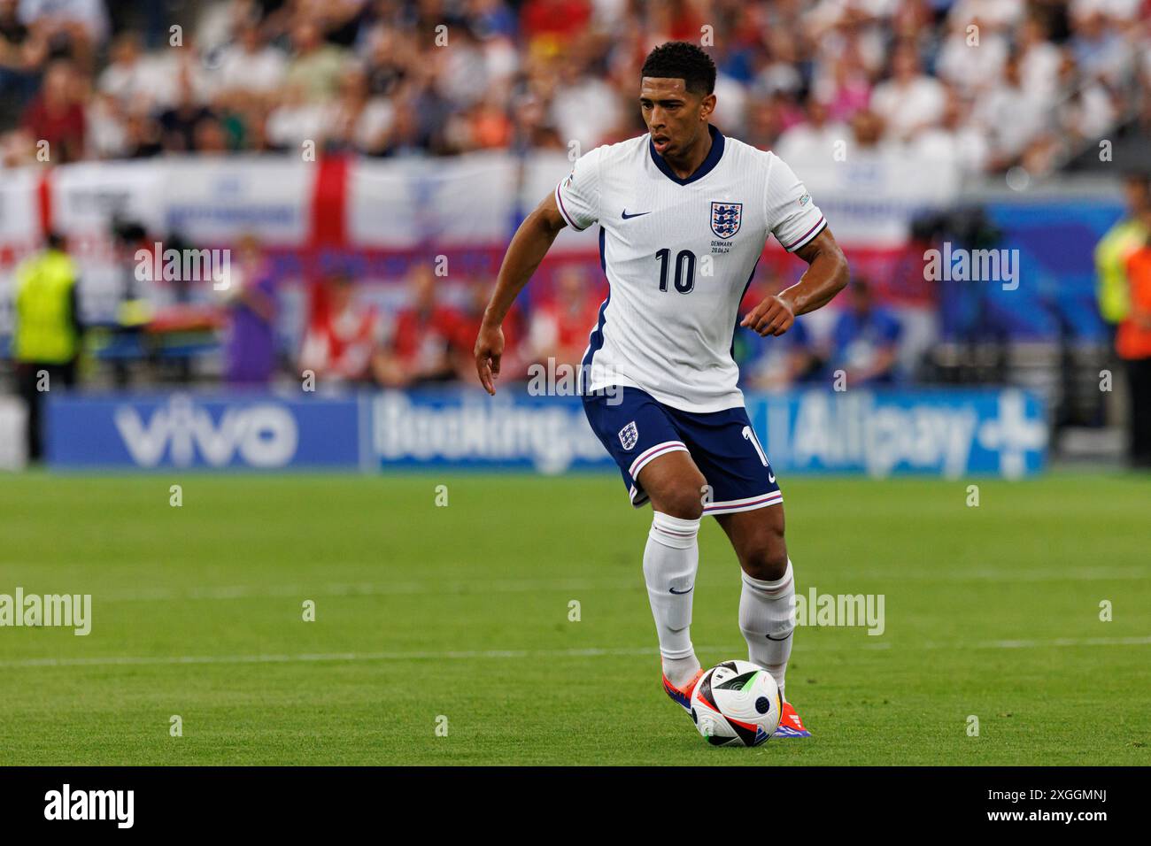 Jude Bellingham seen during UEFA Euro 2024 game between national teams ...