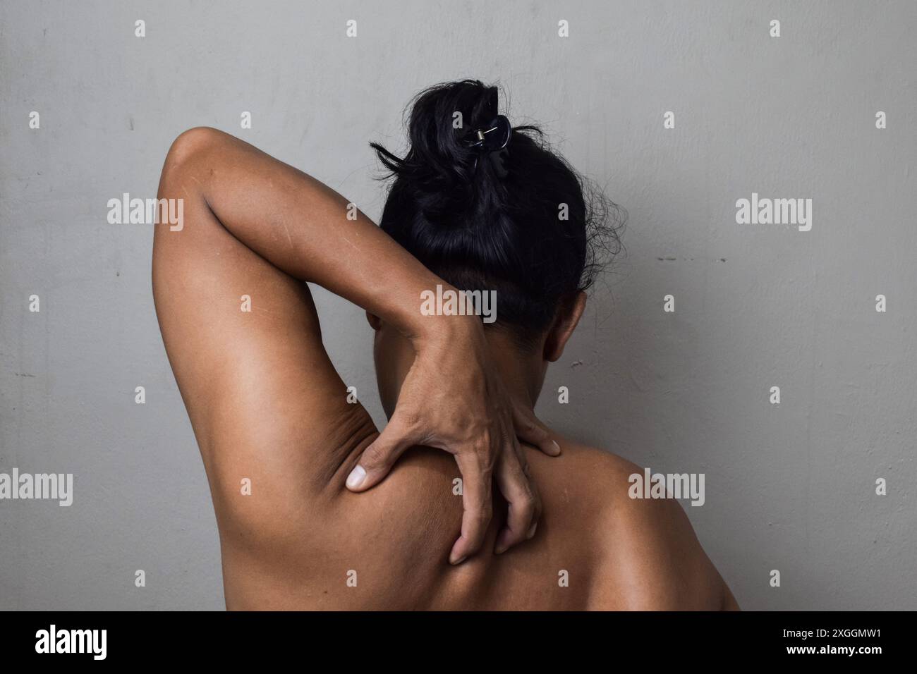 Human male allergy scratching hand hi-res stock photography and images ...