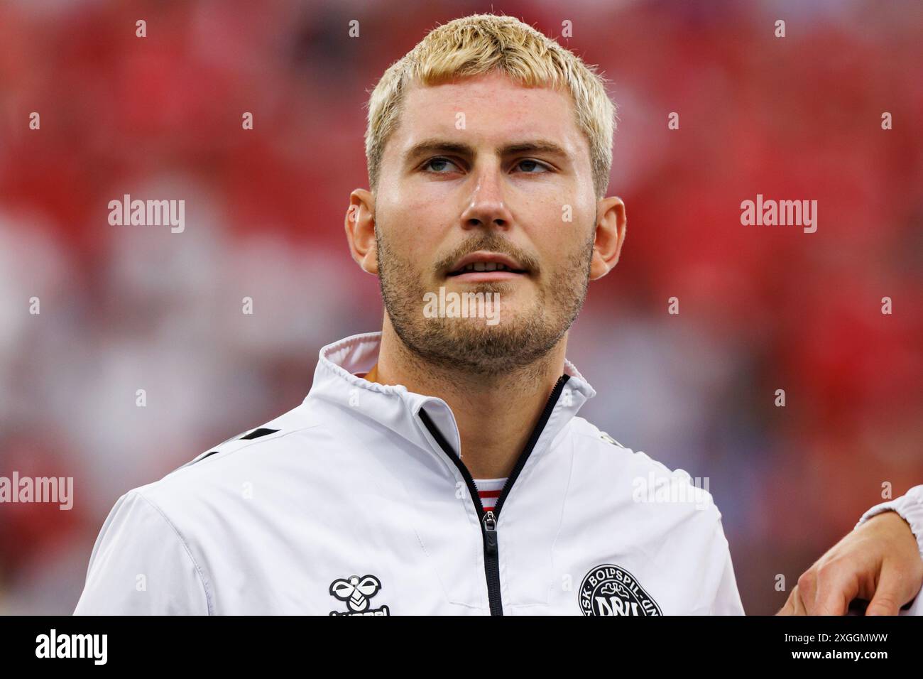 Jonas Wind seen during UEFA Euro 2024 game between national teams of ...