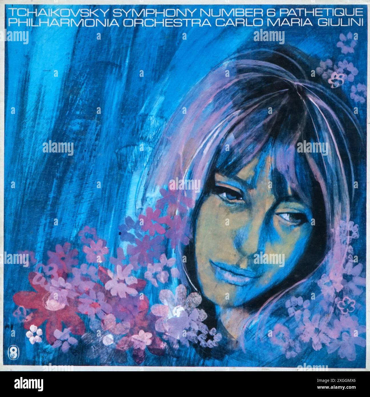 World Record Club album sleeve, painted illustration of womans head ...