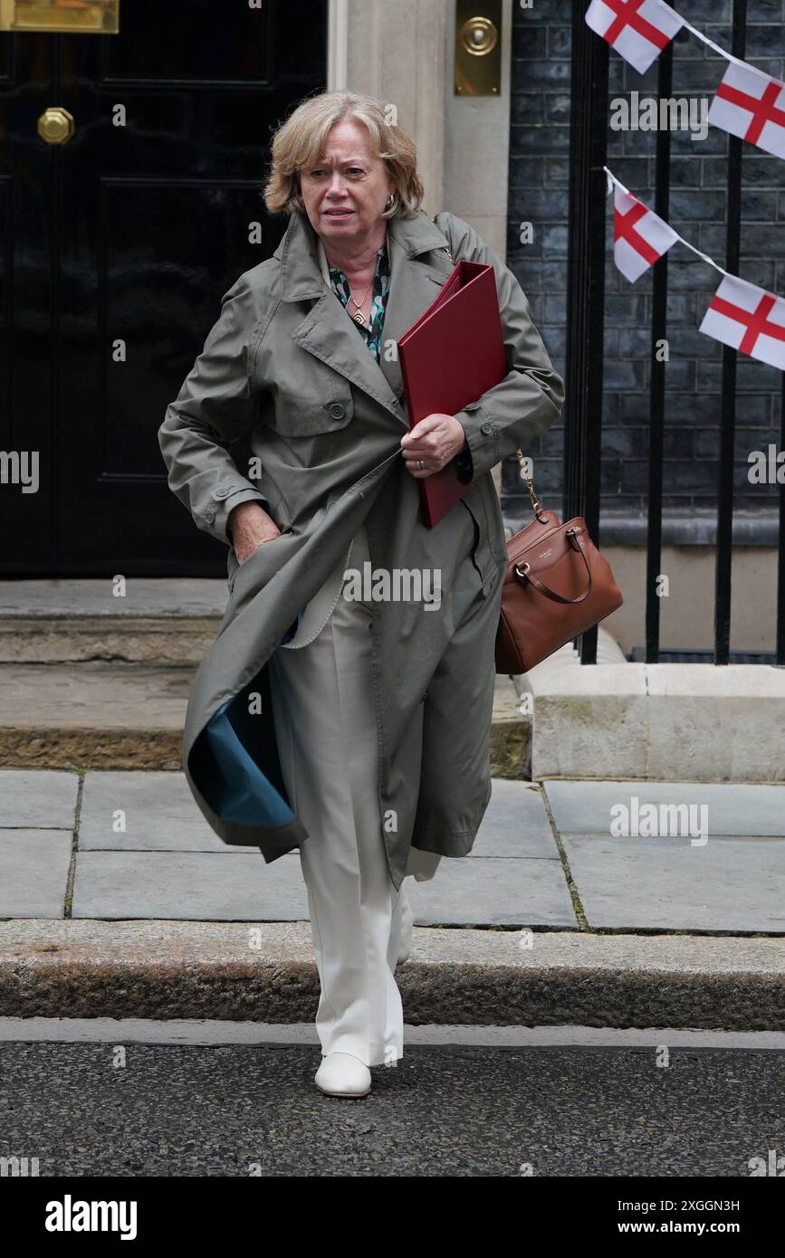 Leader of the House of Lords Baroness Smith leaving Downing Street ...