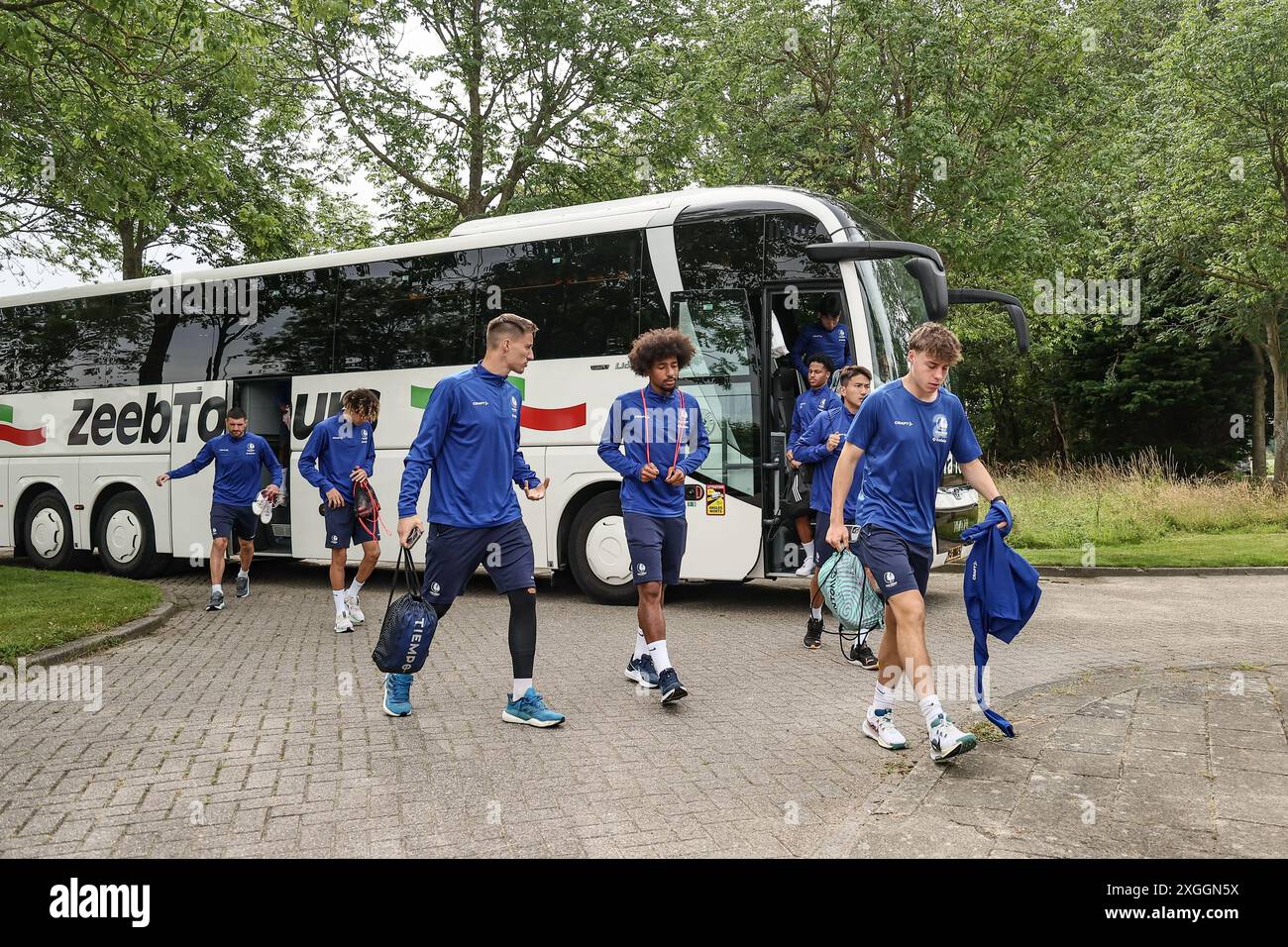 Gent's players arrive for the summer training camp of Belgian first ...