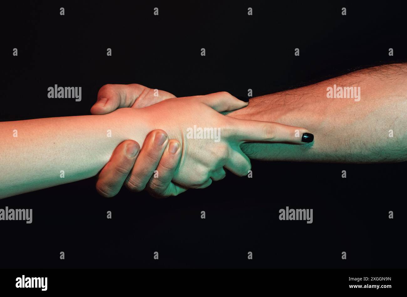 Helping hand. Holding hand, close up. Giving a helping hand. Rescue ...