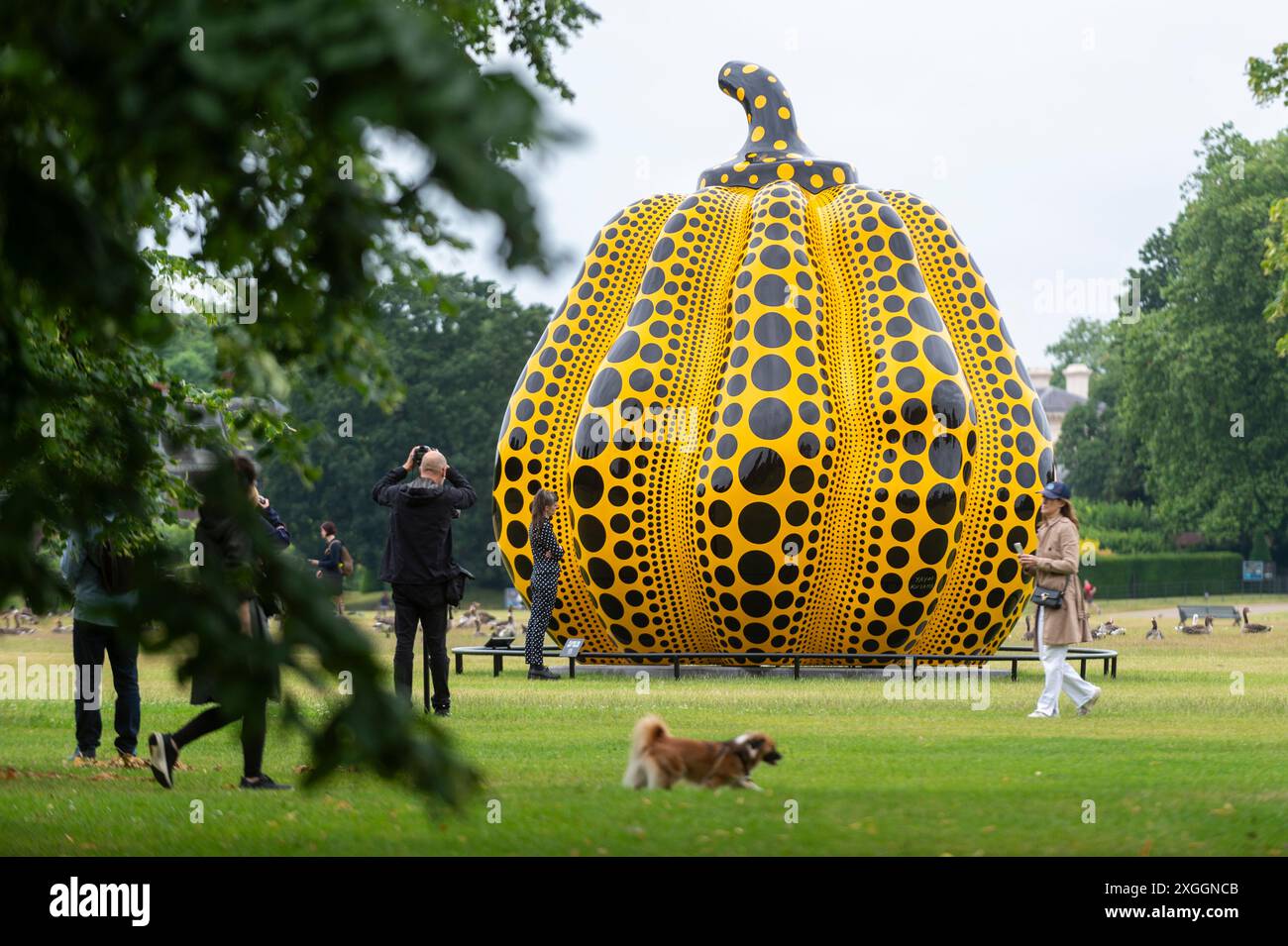 London, UK. 9 July 2024. ‘Pumpkin’, 2024, a new large-scale sculpture ...