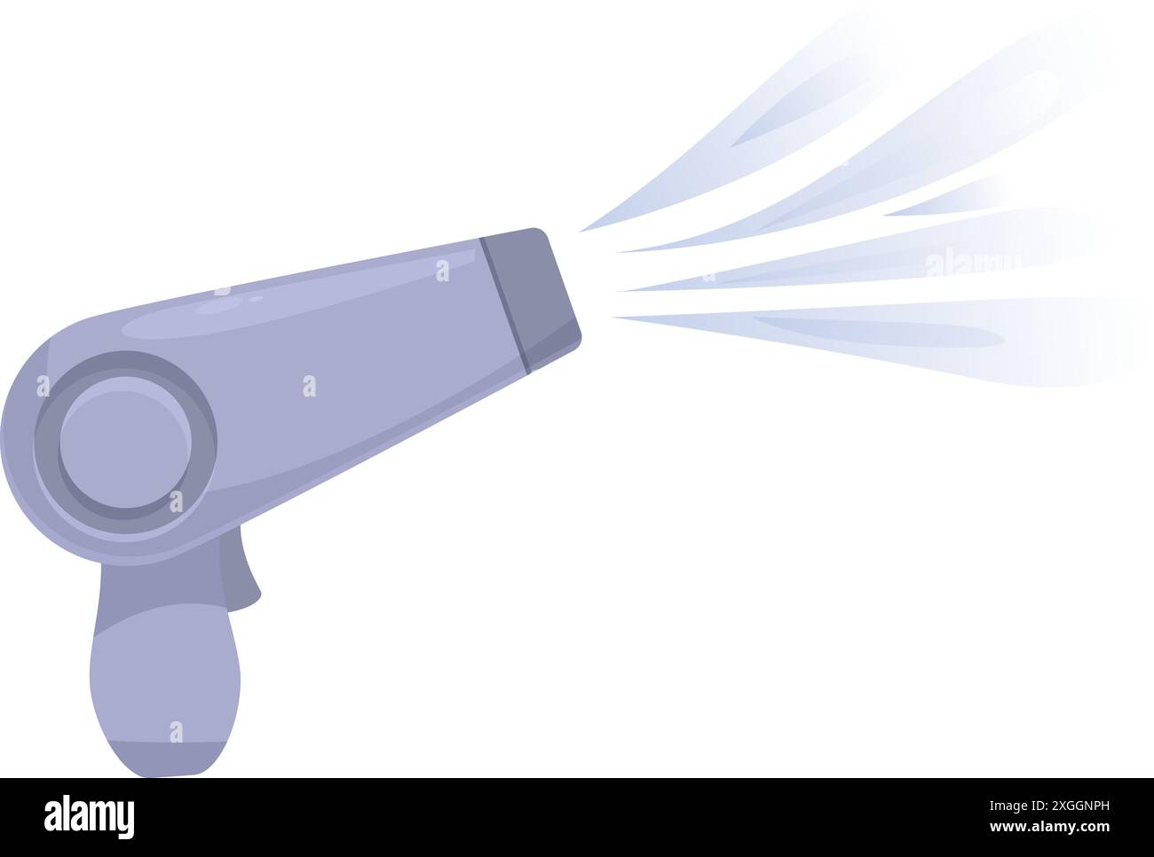 Hair dryer blowing hot air for hairdressing hi-res stock photography ...