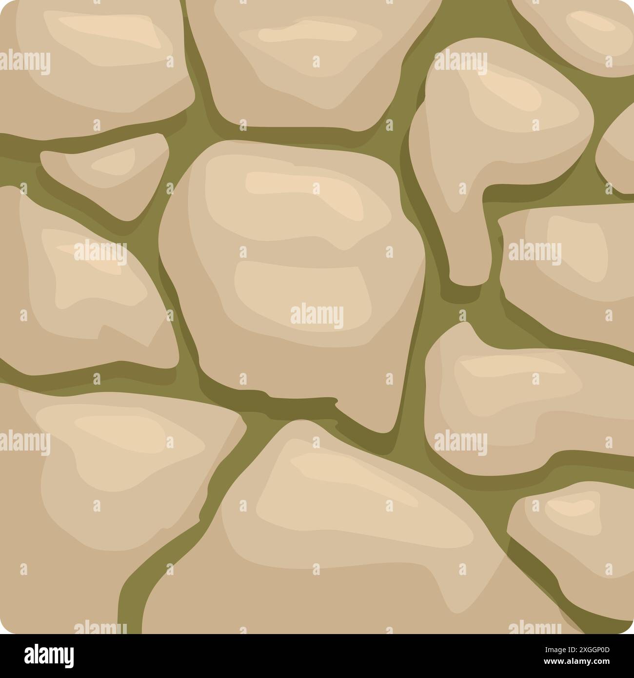 Seamless texture with stone wall forming rough surface for construction ...