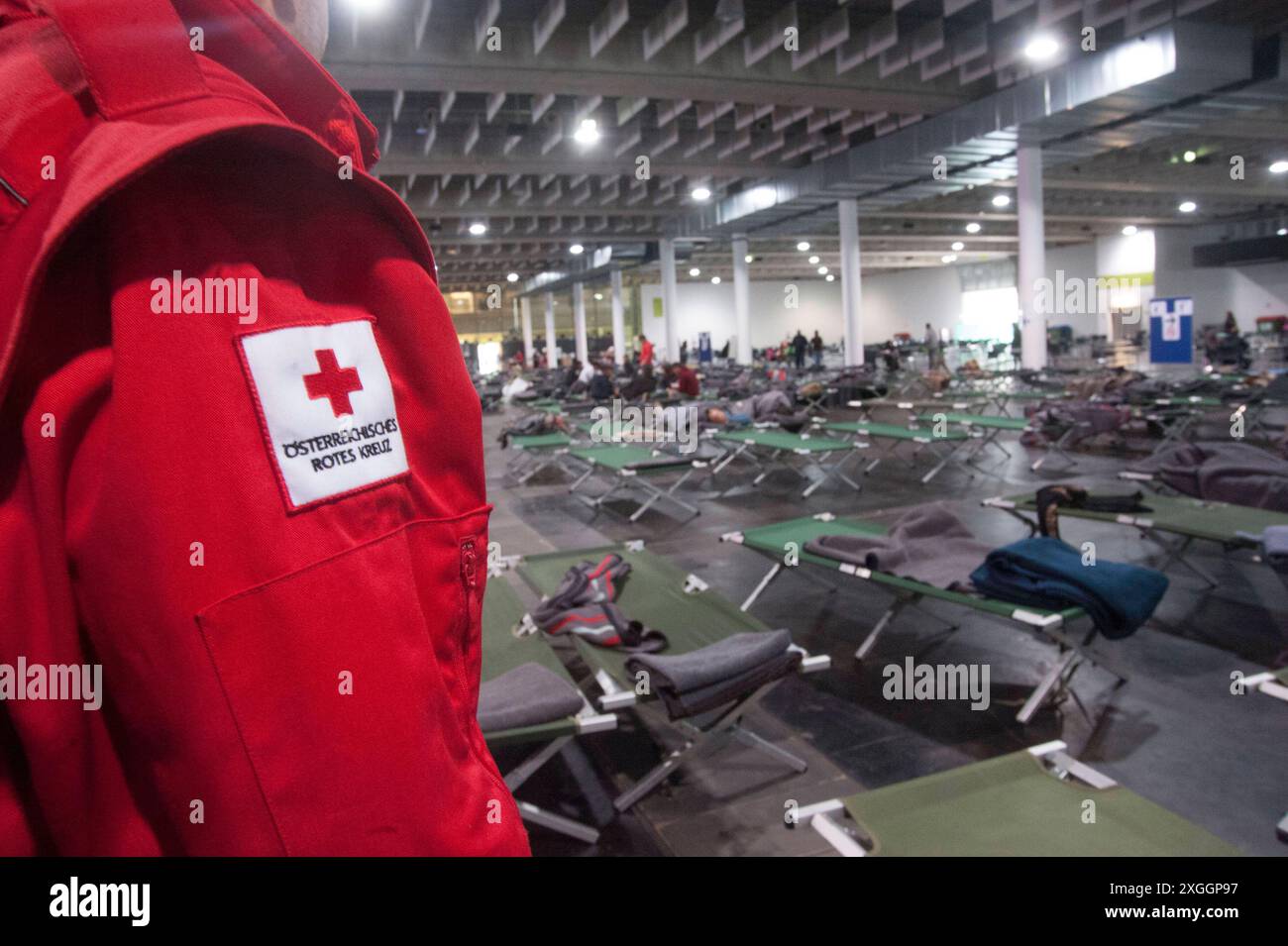 an emergency shelter or emergency sleeping place, refuge for people ...