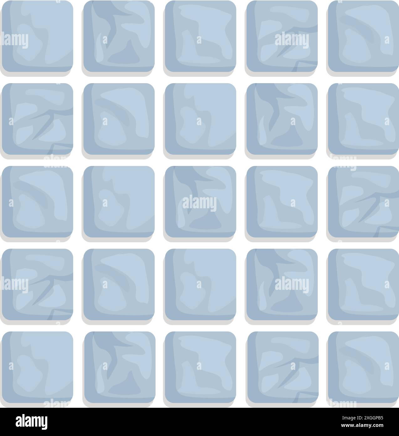 Seamless pattern of cartoon stone tiles forming a textured background ...