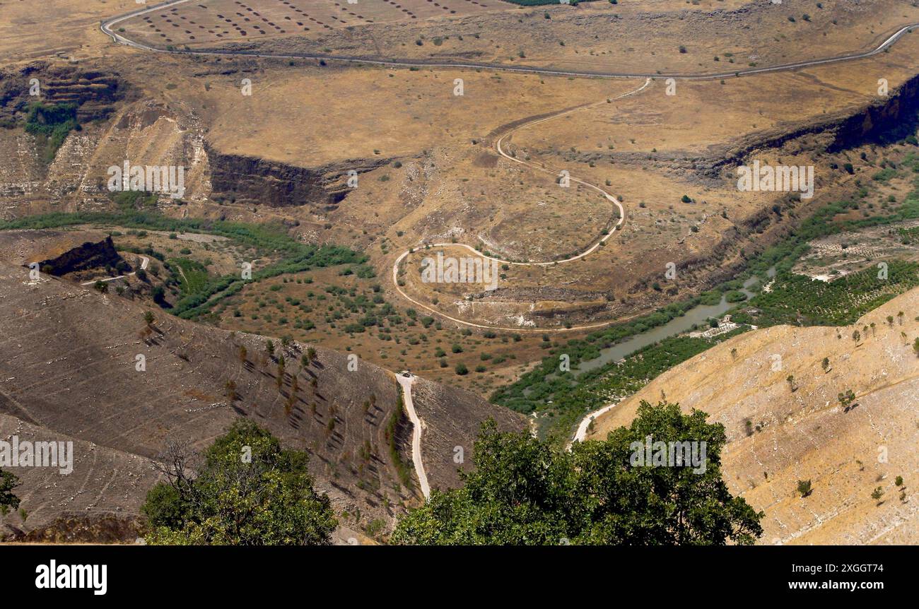 The historic Yarmouk River area between Jordan and Syria Stock Photo ...