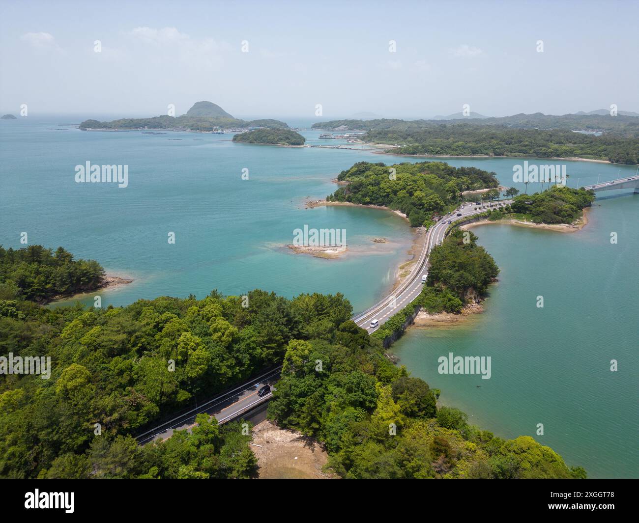 Amakusa, Japan: Aerial drone footage of the stunning landscape with ...