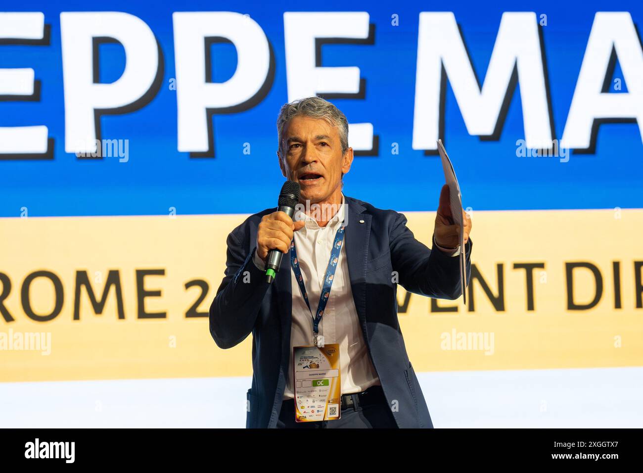 Giuseppe Marino during the Opening Ceremony of the Championship Master ...