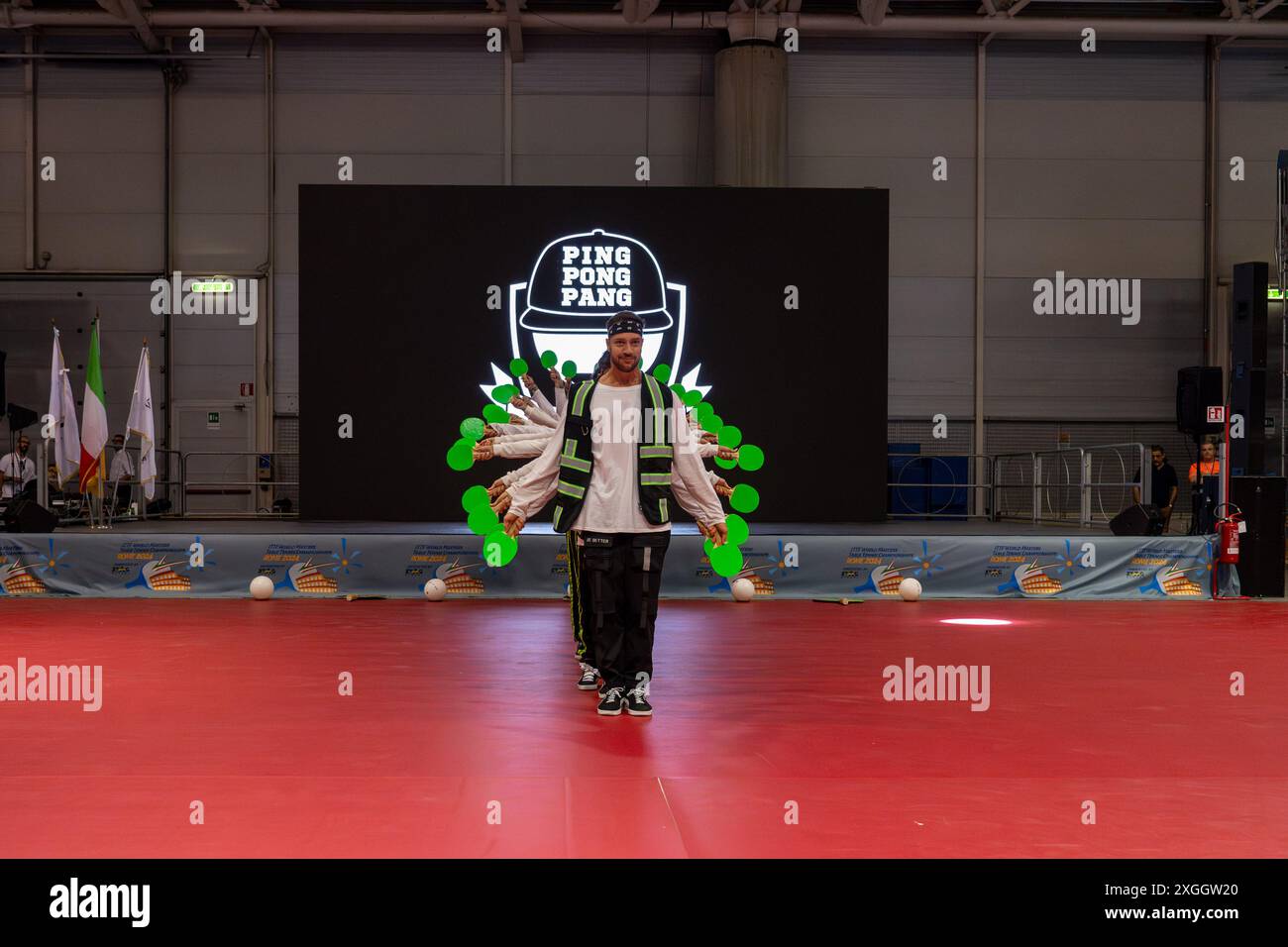 "Ping Pong Pang" during the Opening Ceremony of the Championship Master ...