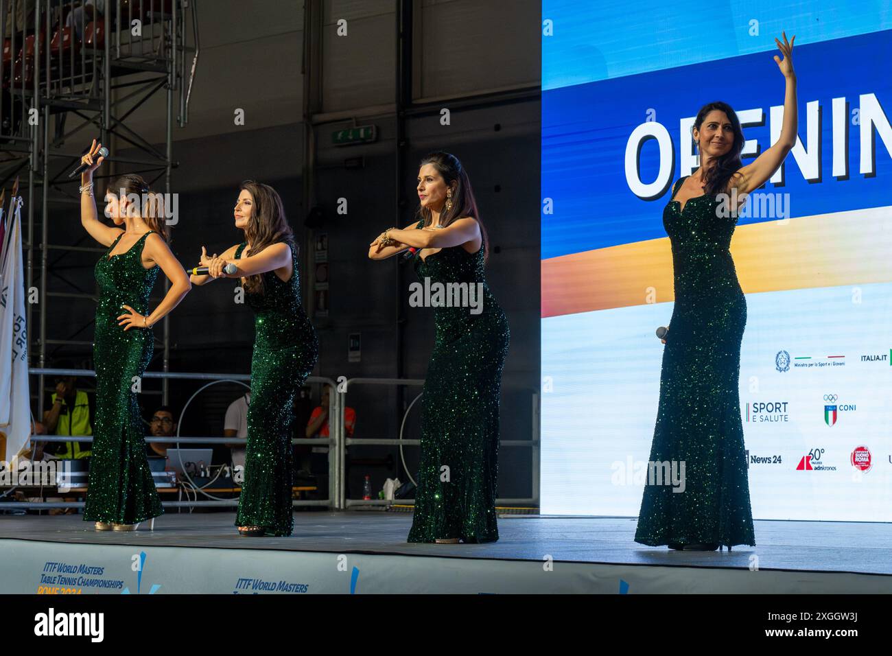 "Incanto Quartet" during the Opening Ceremony of the Championship Master Table Tennis Rome 2024 ...