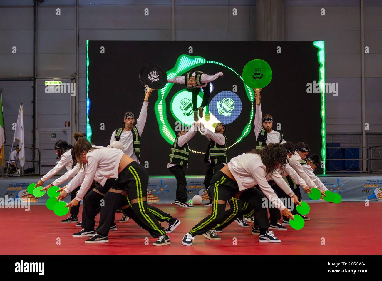 "Ping Pong Pang" during the Opening Ceremony of the Championship Master ...