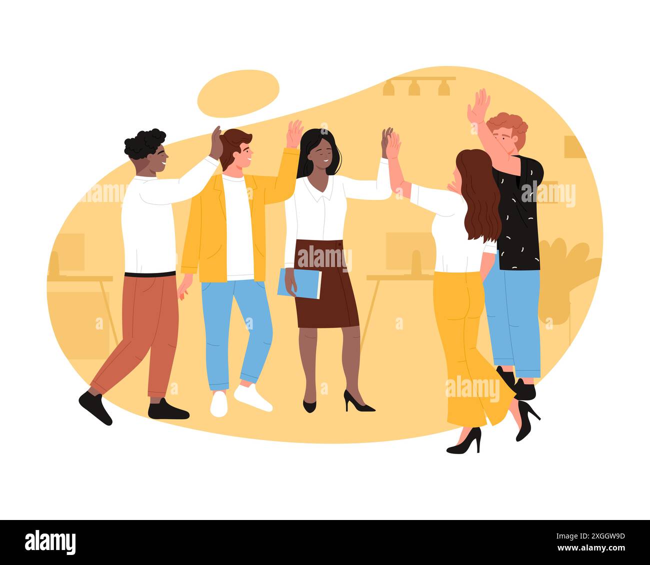 Person giving presentation black people Stock Vector Images - Alamy