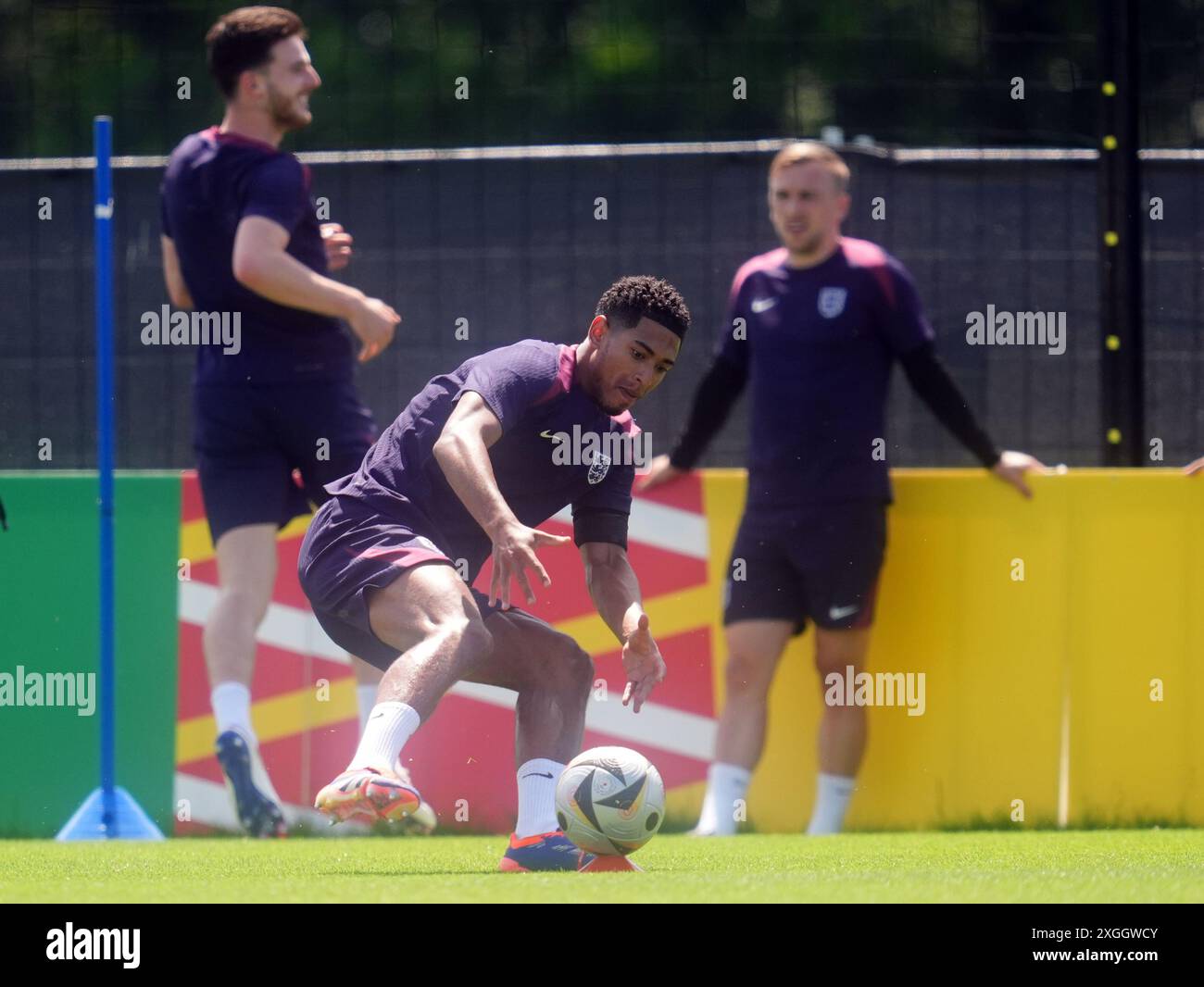 England's Jude Bellingham during a training session at the Spa & Golf ...