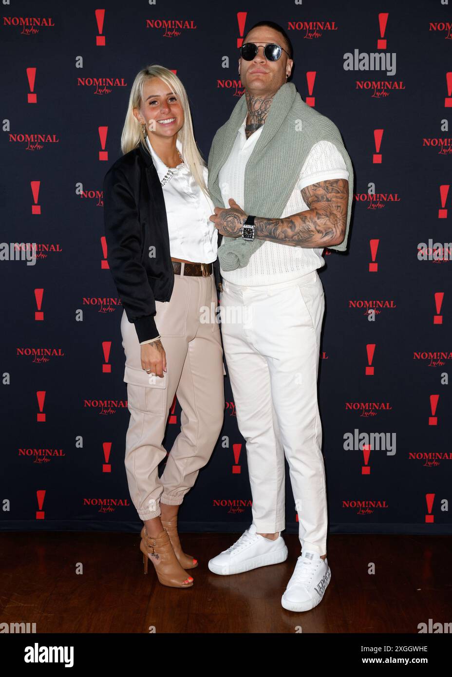 (L-R) Carina Spack and Chaz "Bad News" Wasserman attend the NOM!NAL ...