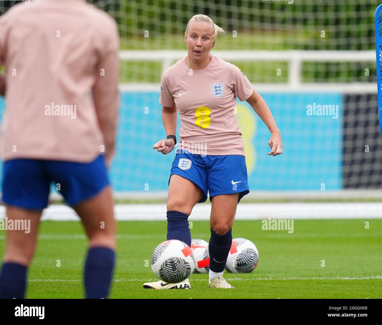 England’s Beth Mead during a training session at St George's Park ...