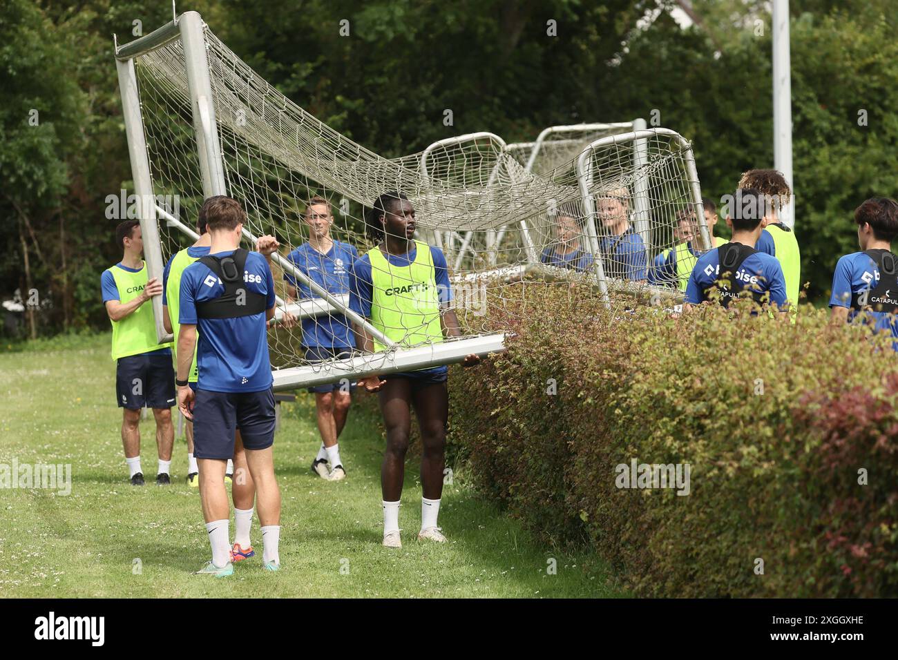 Gent's players pictured during the summer training camp of Belgian ...