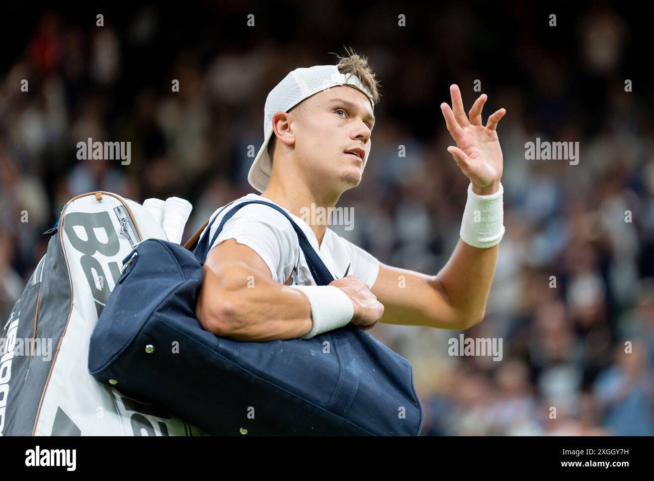 LONDON, UNITED KINGDOM - JULY 8: Holger Rune of Denmark on Day 8 of The ...