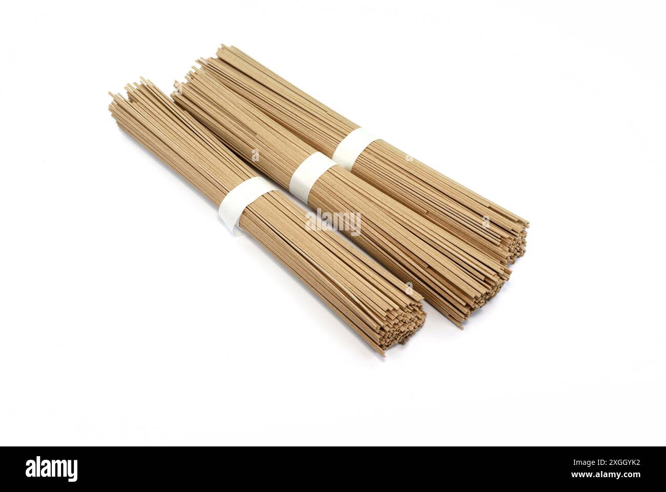 Soba noodles isolated. Soba raw noodles bunch isolated on white Stock ...