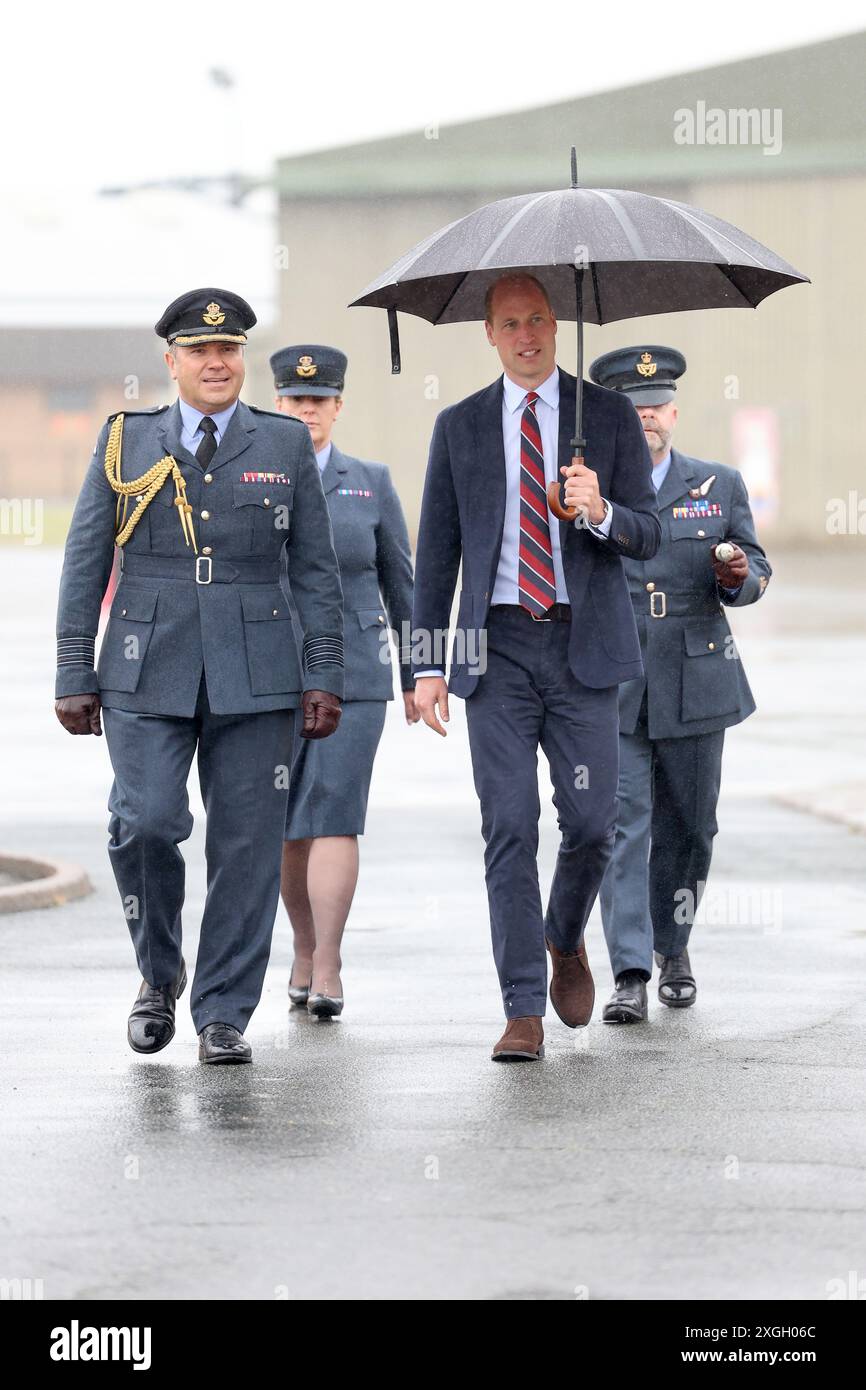 The Prince of Wales, Royal Honorary Air Commodore, RAF Valley, arrives ...
